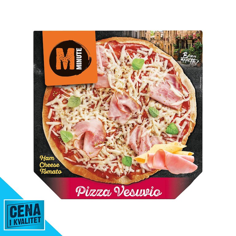 Pizza Vesuvio smrznuta 380g Minute