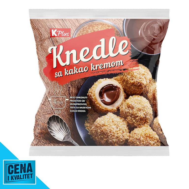 Knedle sa kakao kremom smrznute 1kg K Plus