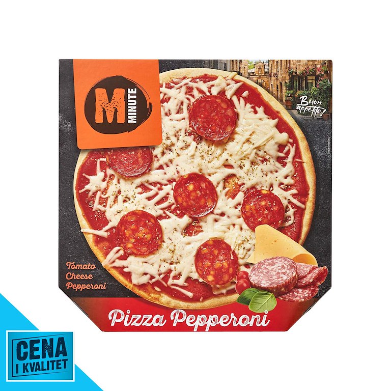 Pizza Pepperoni smrznuta 400g Minute