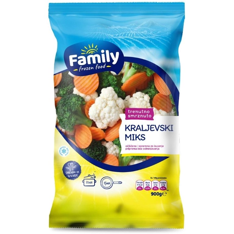 Kraljevski mix smrznut 900g Family