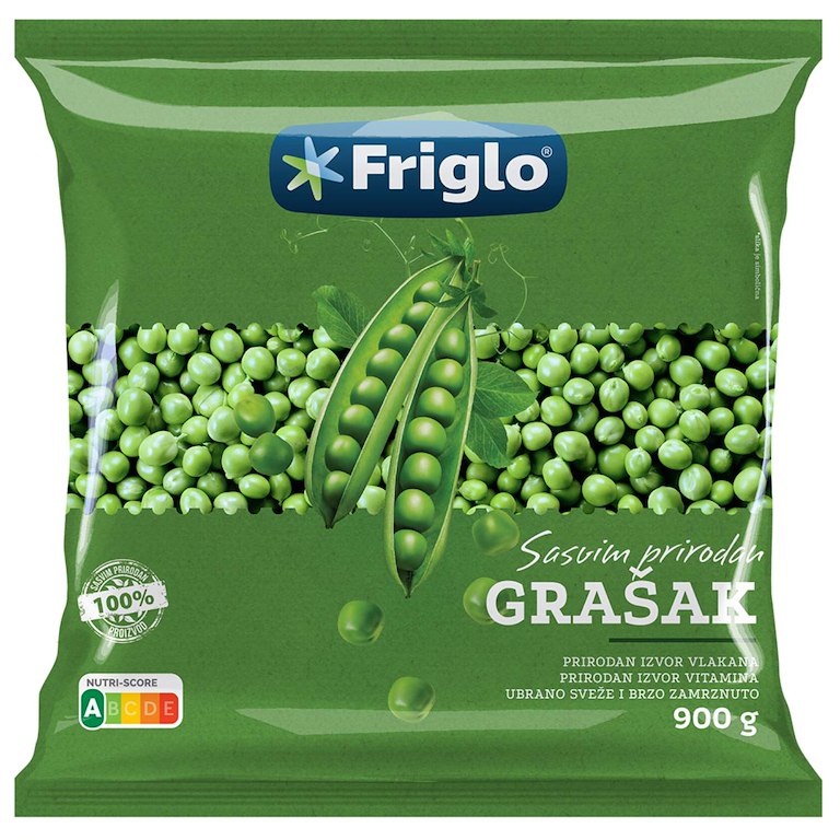 Grašak smrznut 900g Friglo