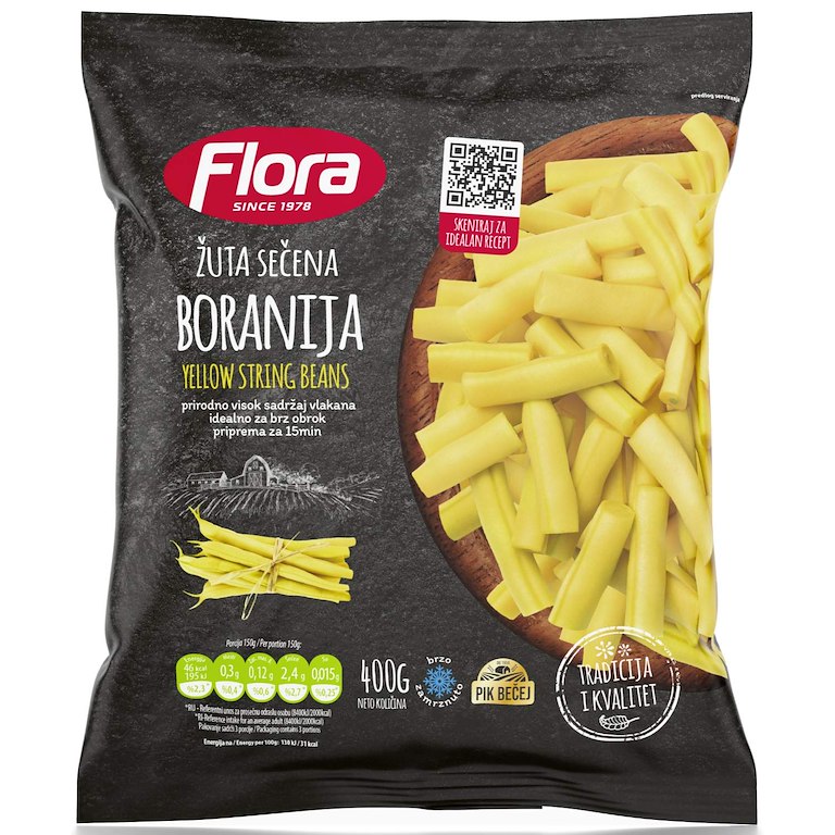 Boranija žuta smrznuta 400g Flora