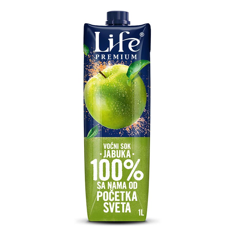 Sok jabuka premium 100% 1l Life