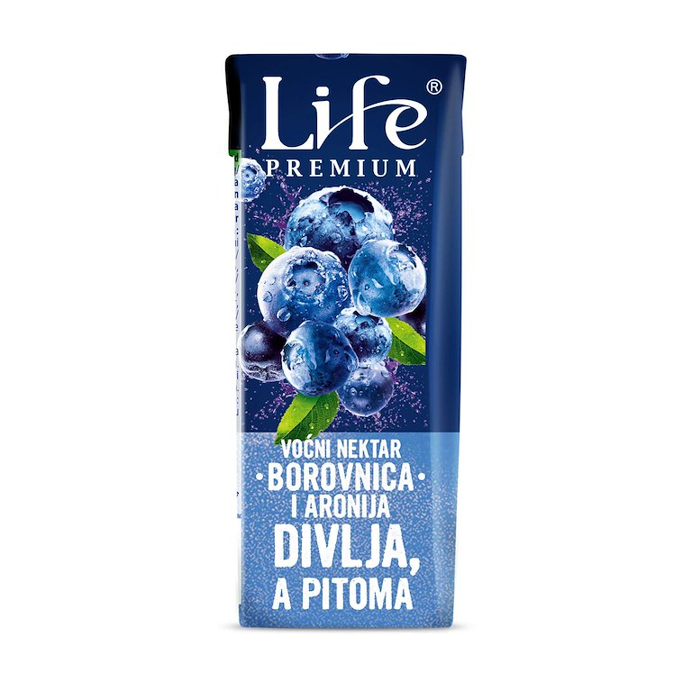 Sok premium borovnica i aronija sa vitaminom C 0.2l Life