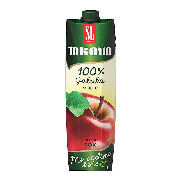 Sok bistri jabuka 100% 1l Takovo