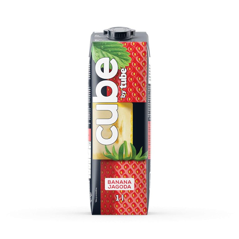 Sok banana i jagoda 1l Cube