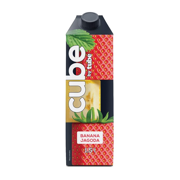 Sok banana i jagoda 1,5l Cube