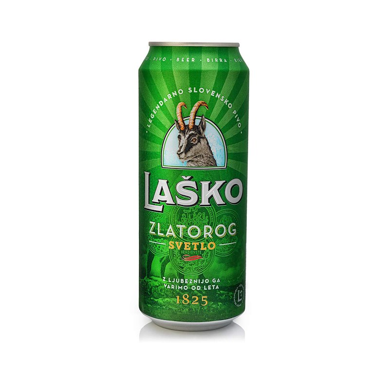 Laško Zlatorog pivo 0,5l limenka