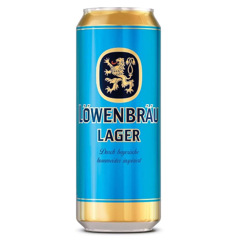 Löwenbräu pivo 0,5l limenka