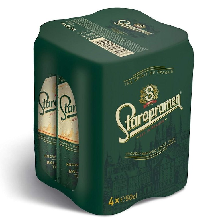 Staropramen pivo 4x0,5l