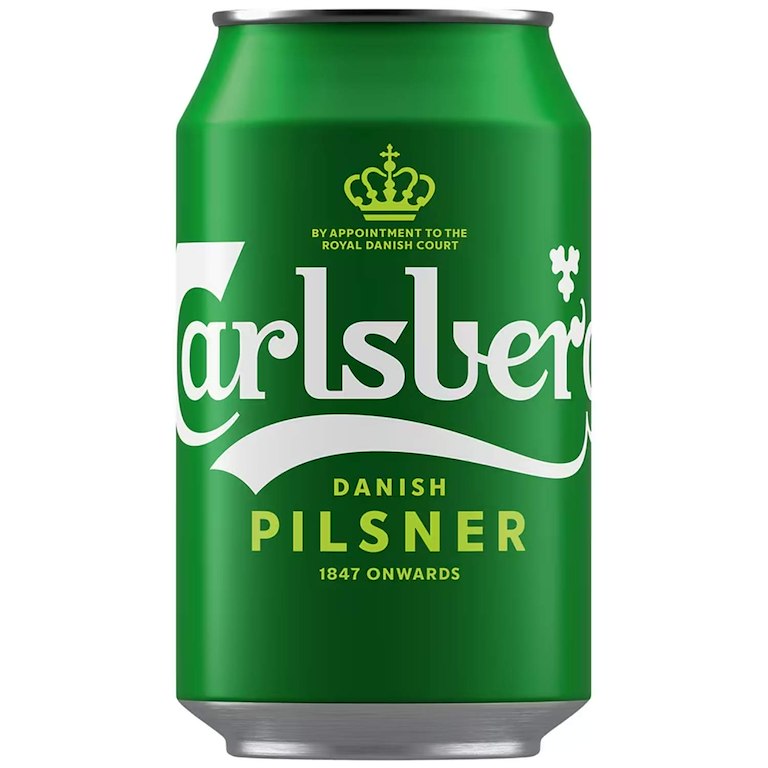 Carlsberg pivo 0,33l limenka