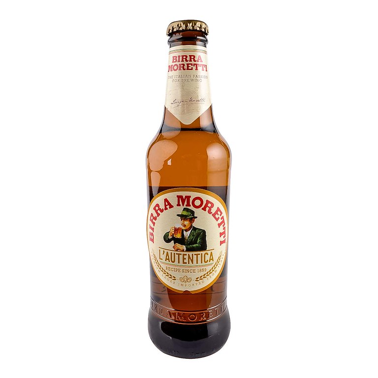 Birra Moretti pivo 0,33l staklo
