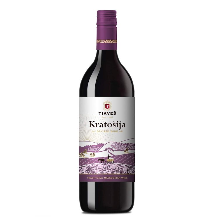 Tikveš vino crveno Kratošija 1l