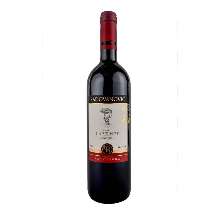 Radovanović vino crveno Cabernet Franc Sauvignon 0,75l