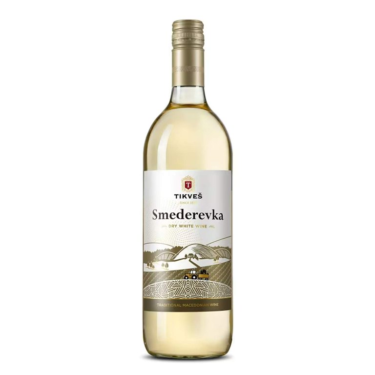Tikveš vino belo Smederevka 1l