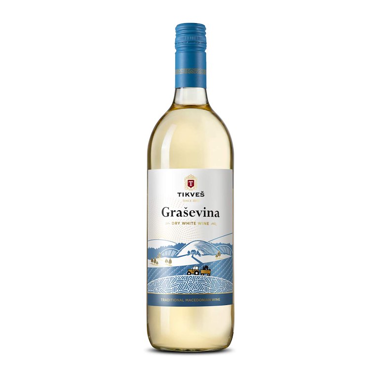 Tikveš Graševina vino 1l