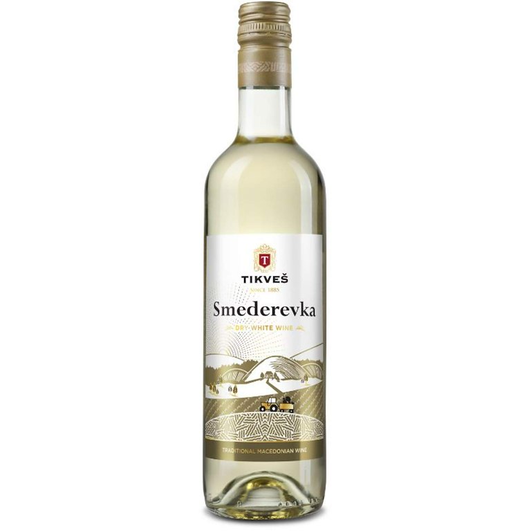 Tikveš Smederevka belo vino 0,5l