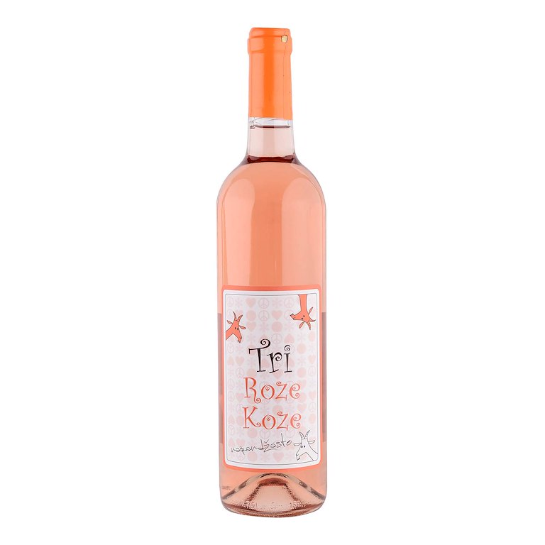 Erdevik Tri roze koze roze vino 0,7l