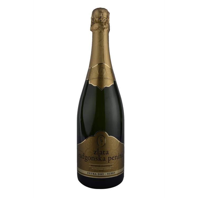 Radgonske Gorice vino penušavo Zlatna Penina extra suvo 0,75l