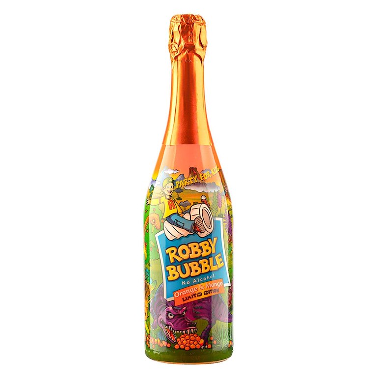 Robby Bubble sok gazirani pomorandža i mango 0,75l
