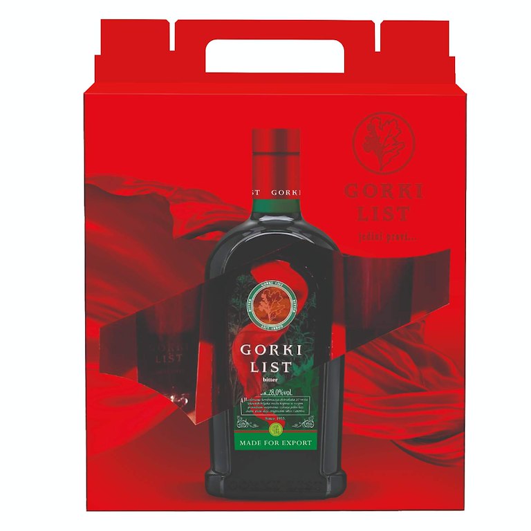 Gorki List liker gorki 0,7l + 2 čaše