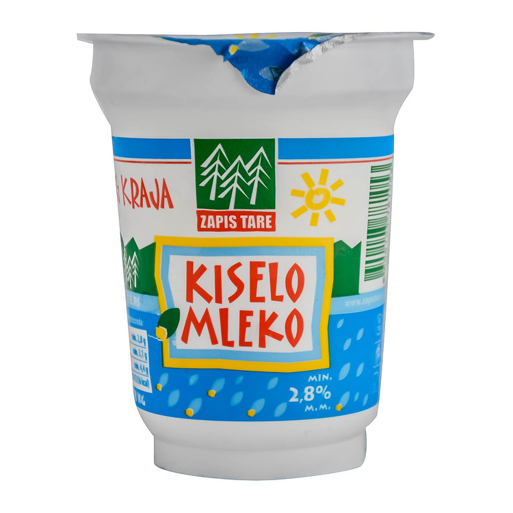Kiselo mleko 2,8%mm 180g Zapis Tare