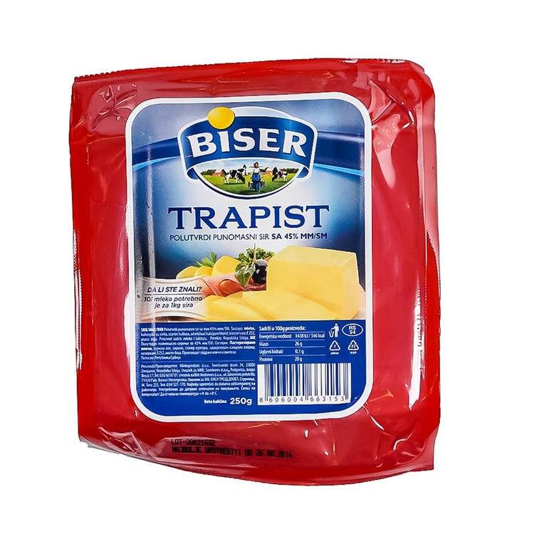 Sir trapist 45% m.m. 250g Biser