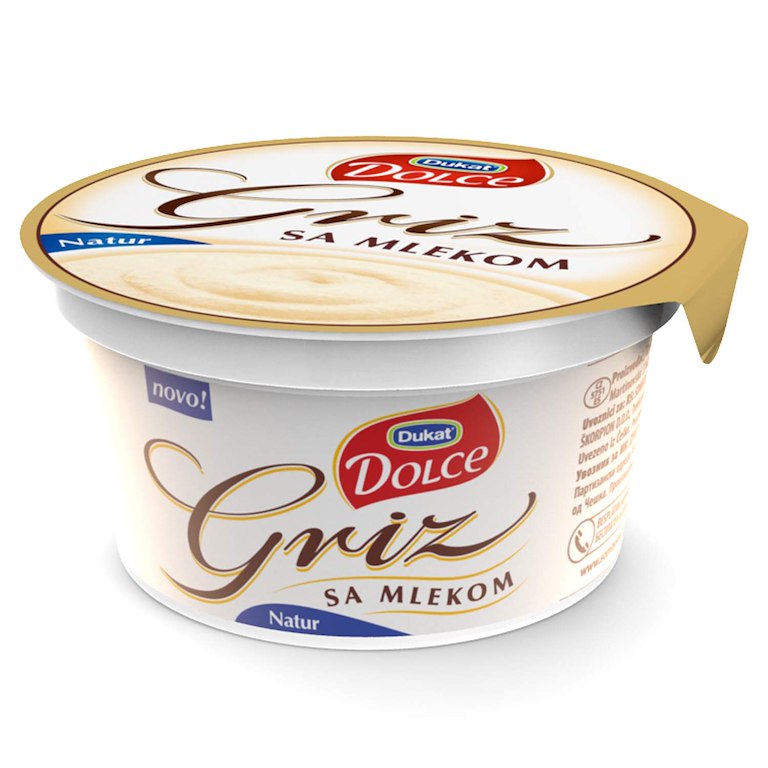 Desert griz sa mlekom natur 150g Dukat Dolce
