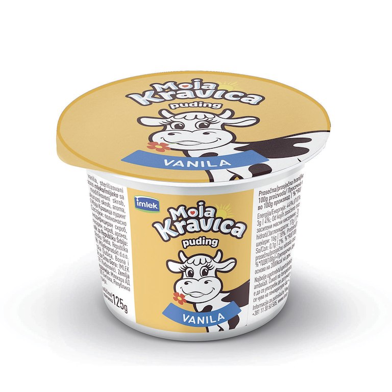 Puding vanila 125g Moja Kravica