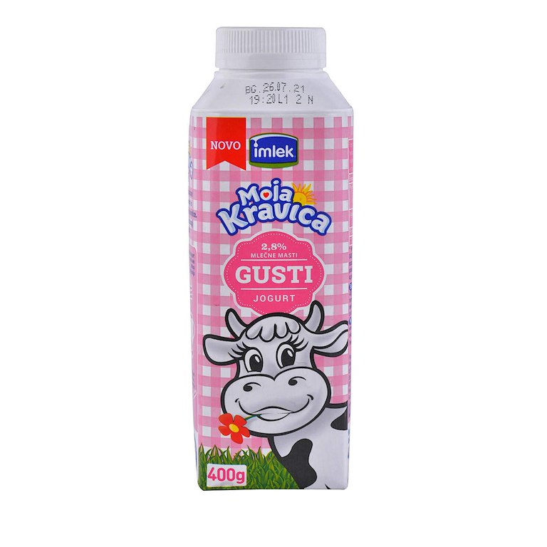 Jogurt natur gusti 2,8%mm 400g Moja Kravica