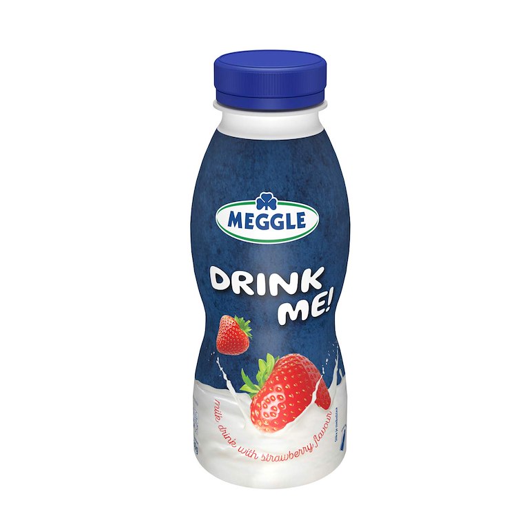 Jogurt voćni Drink Me jagoda 330g Meggle