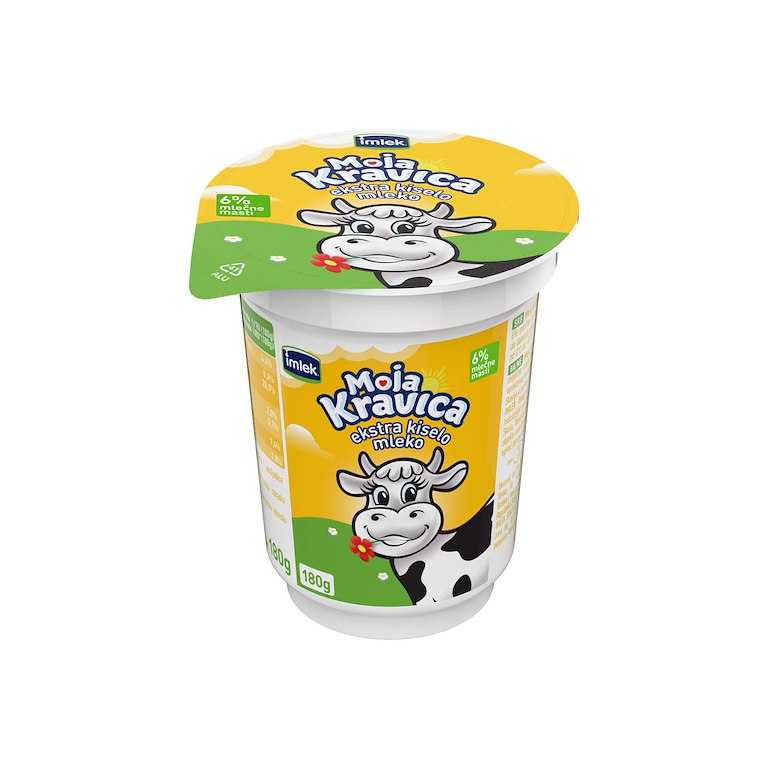 Kiselo mleko 6%mm extra 180g Moja Kravica