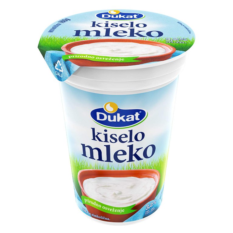 Kiselo mleko 3,2%mm 180g Dukat
