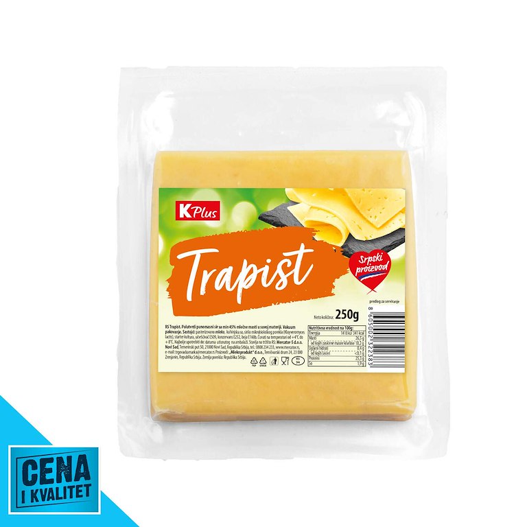 Sir trapist 45% m.m. 250g K Plus