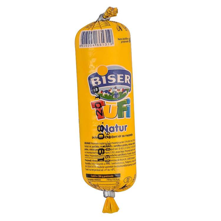 Sir topljeni namaz Tufi natur 80g Biser
