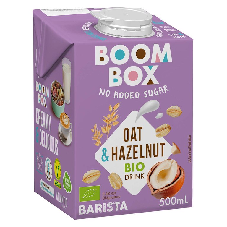 Napitak bio ovseni sa lešnikom 500ml Boom Box