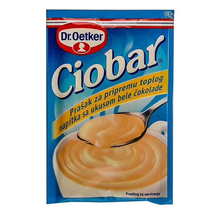 Topla čokolada Ciobar bela 25g Dr. Oetker