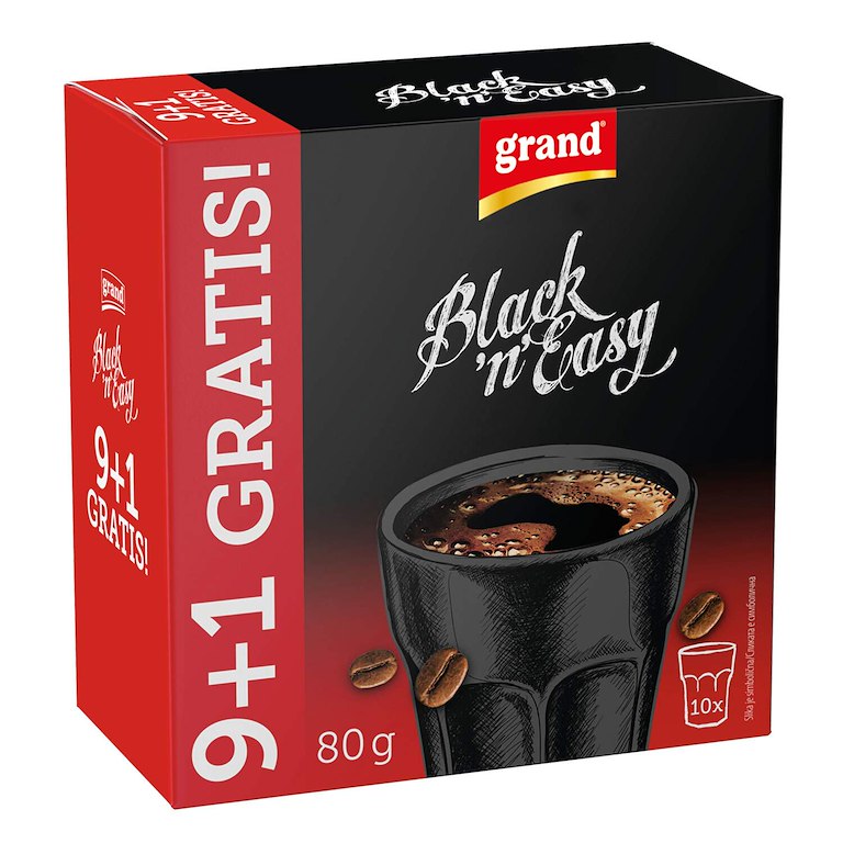 Kafa Black'n'Easy 8g 9+1 gratis Grand