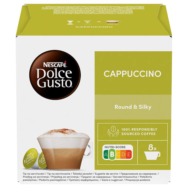 Kapsule Cappuccino 186g Nescafé Dolce Gusto