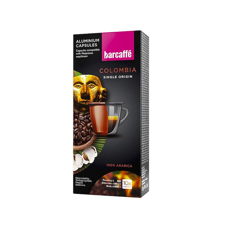 Kapsule Nespresso Single Origin Kolumbija 55g Barcaffe