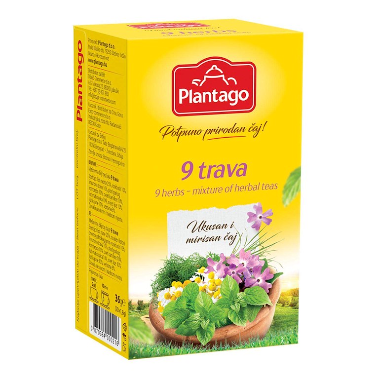 Caj 9 trava 36g Plantago