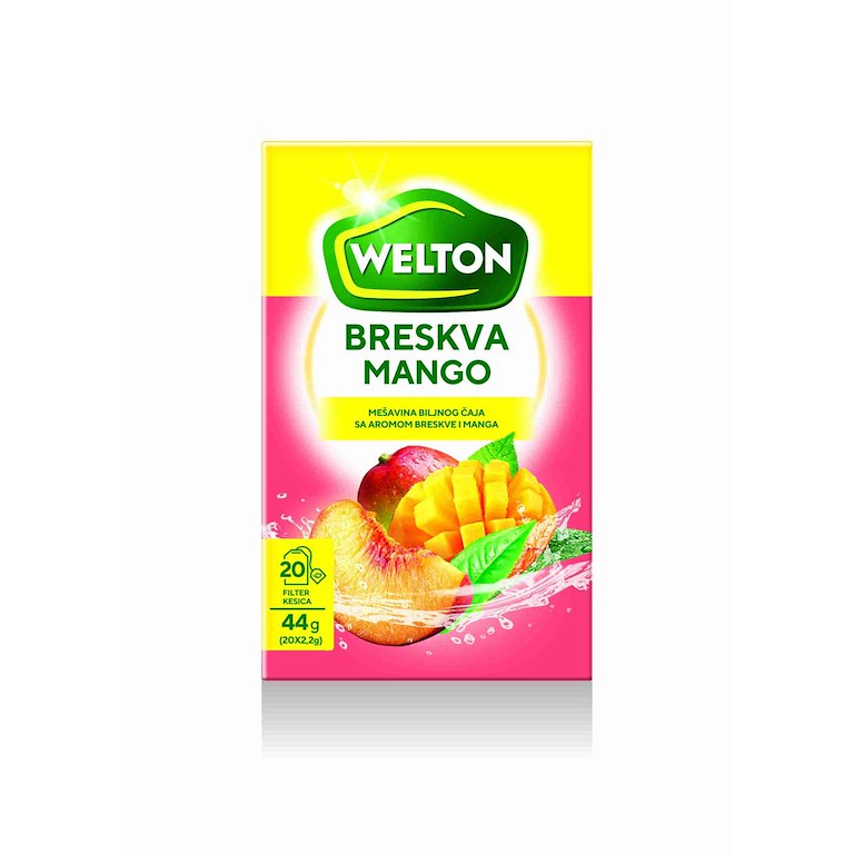 Čaj breskva mango 44g Welton