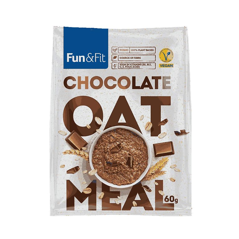 Kaša ovsena čokolada 60g Fun&Fit