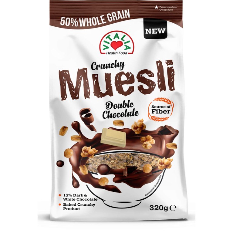 Musli Crunchy dupla čokolada 320g Vitalia