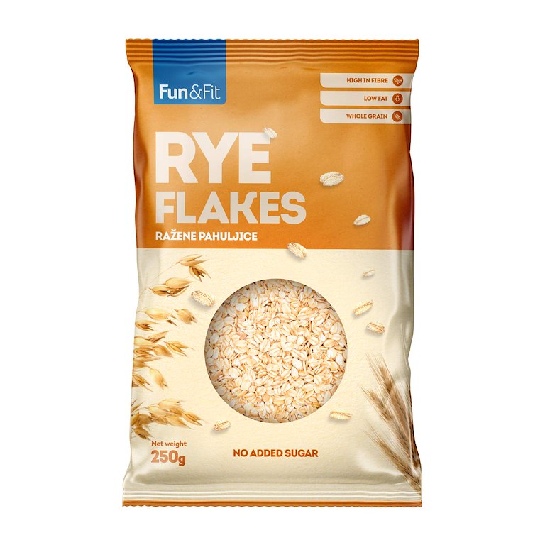 Pahuljice ražane integralne instant 250g Fun&Fit