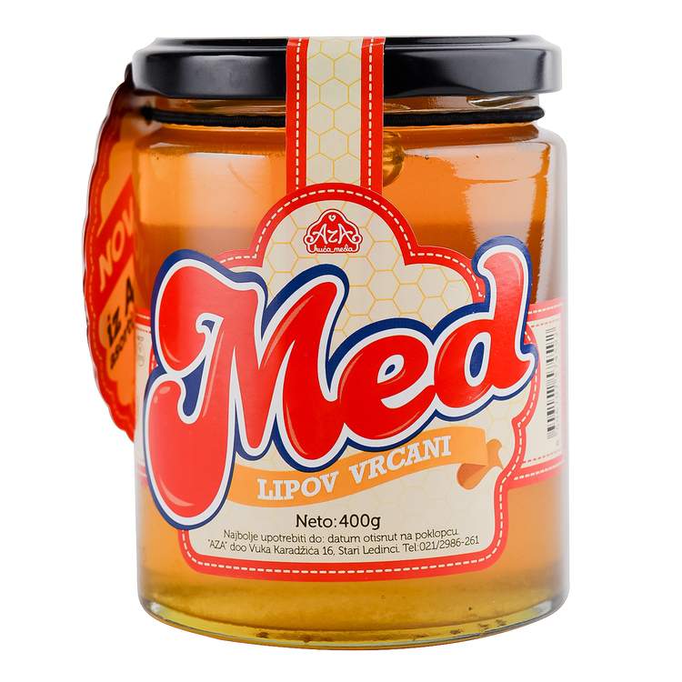Med lipov 400g staklo Aza