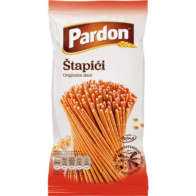 Štapići originalni slani 40g Pardon