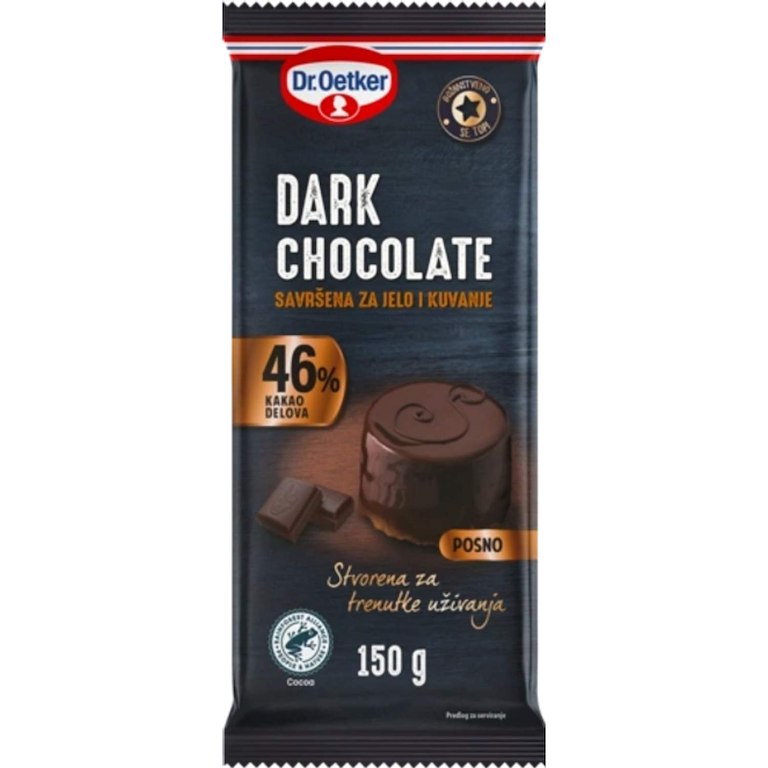 Čokolada dro dark 150g Dr. Oetker