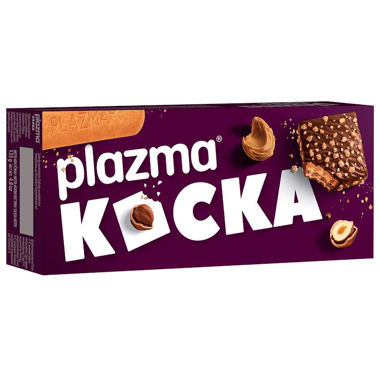 Vafl kocka mlečna čokolada 135g Plazma