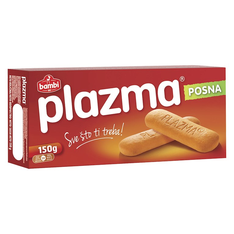 Keks Plazma posni 150g Bambi
